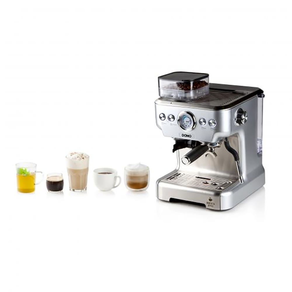 Domo DO725K Semi-Professional Espresso Machine with Grinder