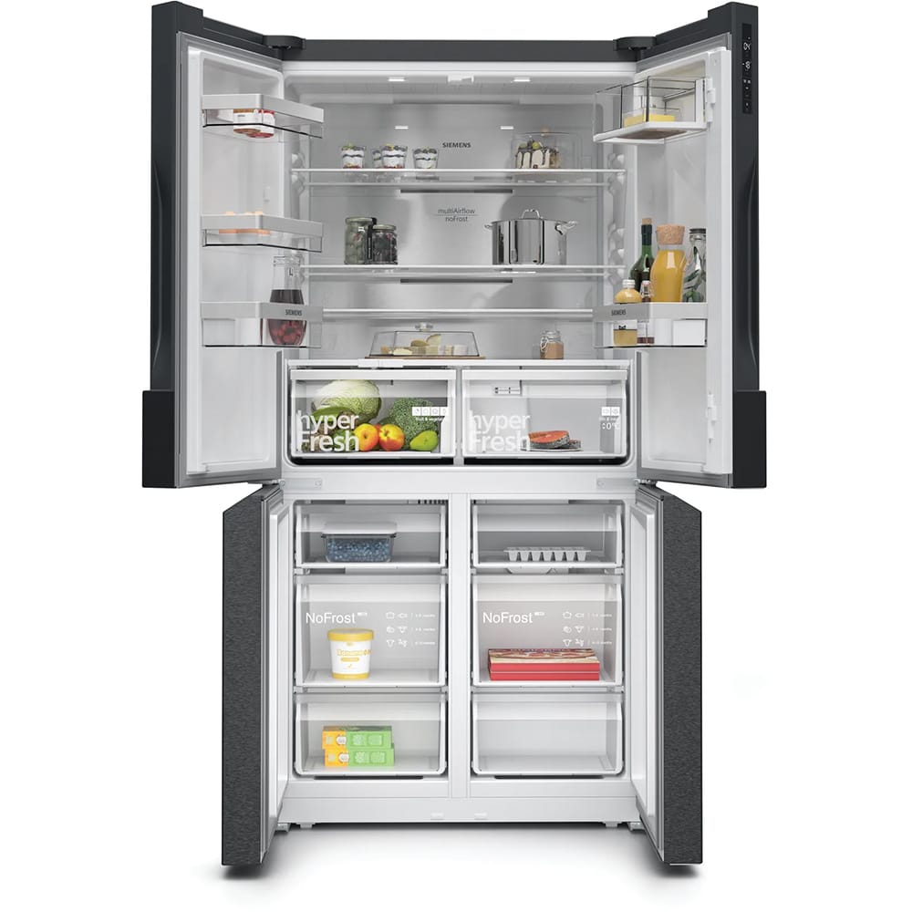 Siemens KF96NAXEAG Multi Door Fridge Freezer Frost Free Black
